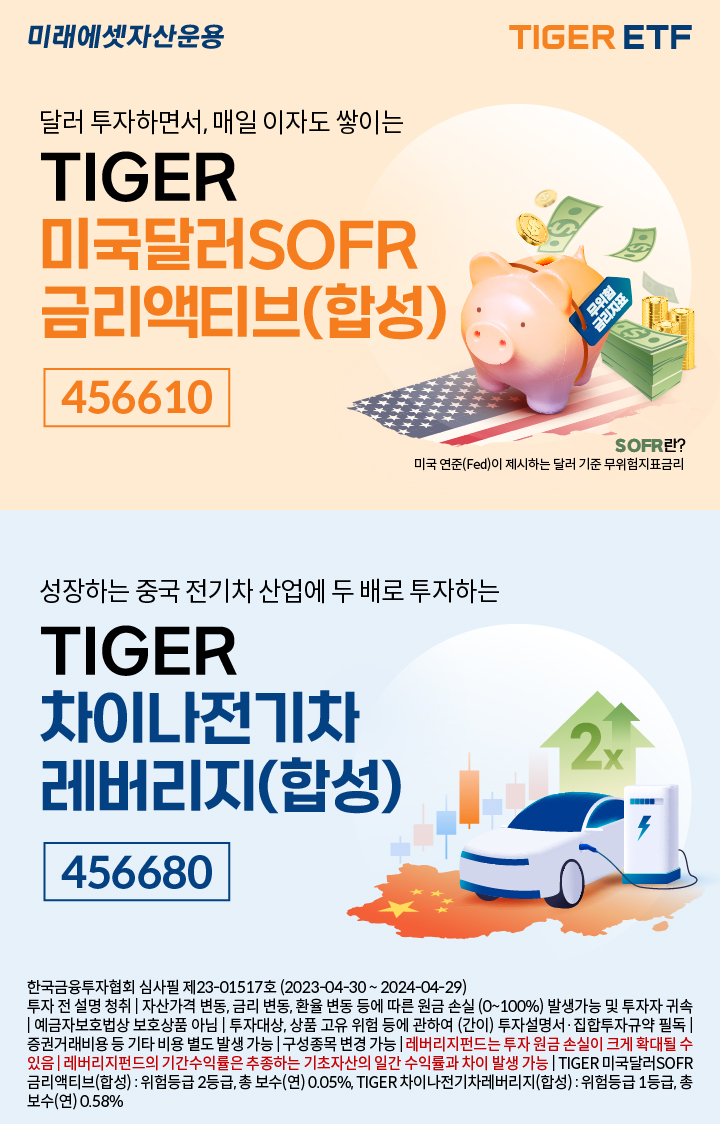 미래에셋자산운용, 신규 TIGER ETF 2종 상장